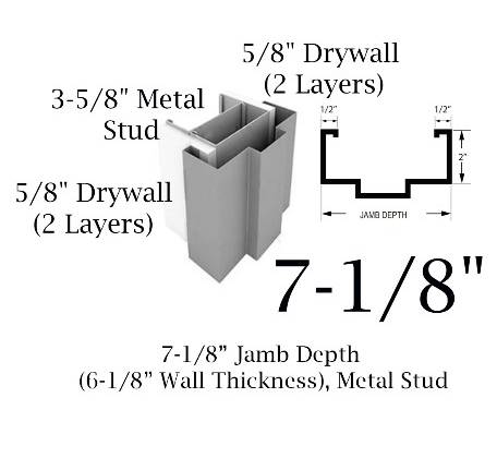 Double Doors Two 6’0″ X 7’0″ HM Door For Stick Frame Construction ...