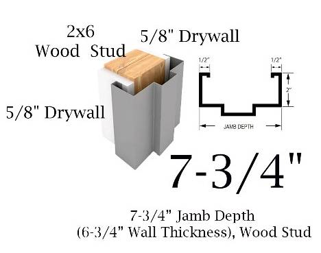 3’0″ X 7’0″ HM Door Drywall Frame – Element Commercial Doors